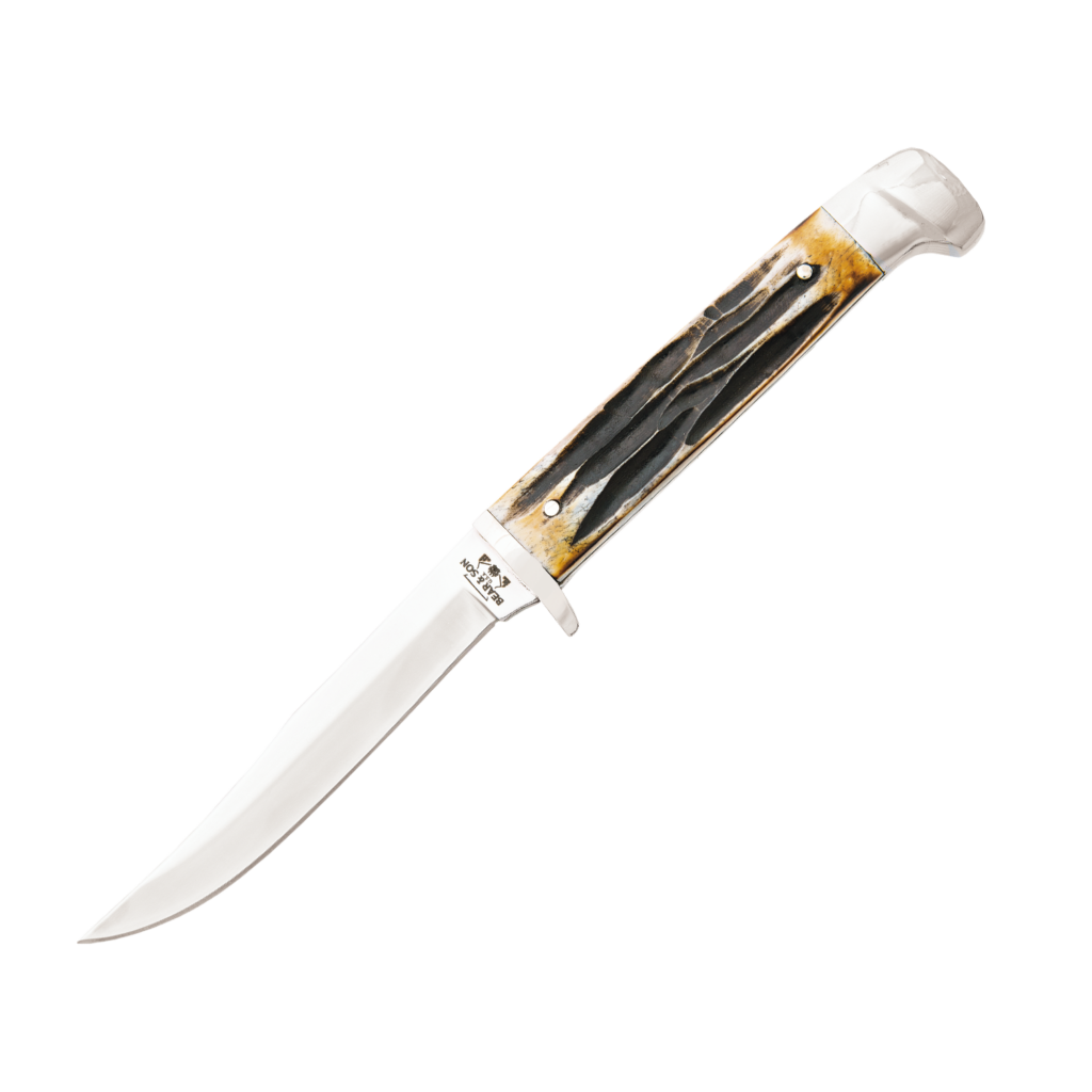 6 3/8" Small Genuine India Stag Bone™ Hunter - Bear & Son Cutlery ...