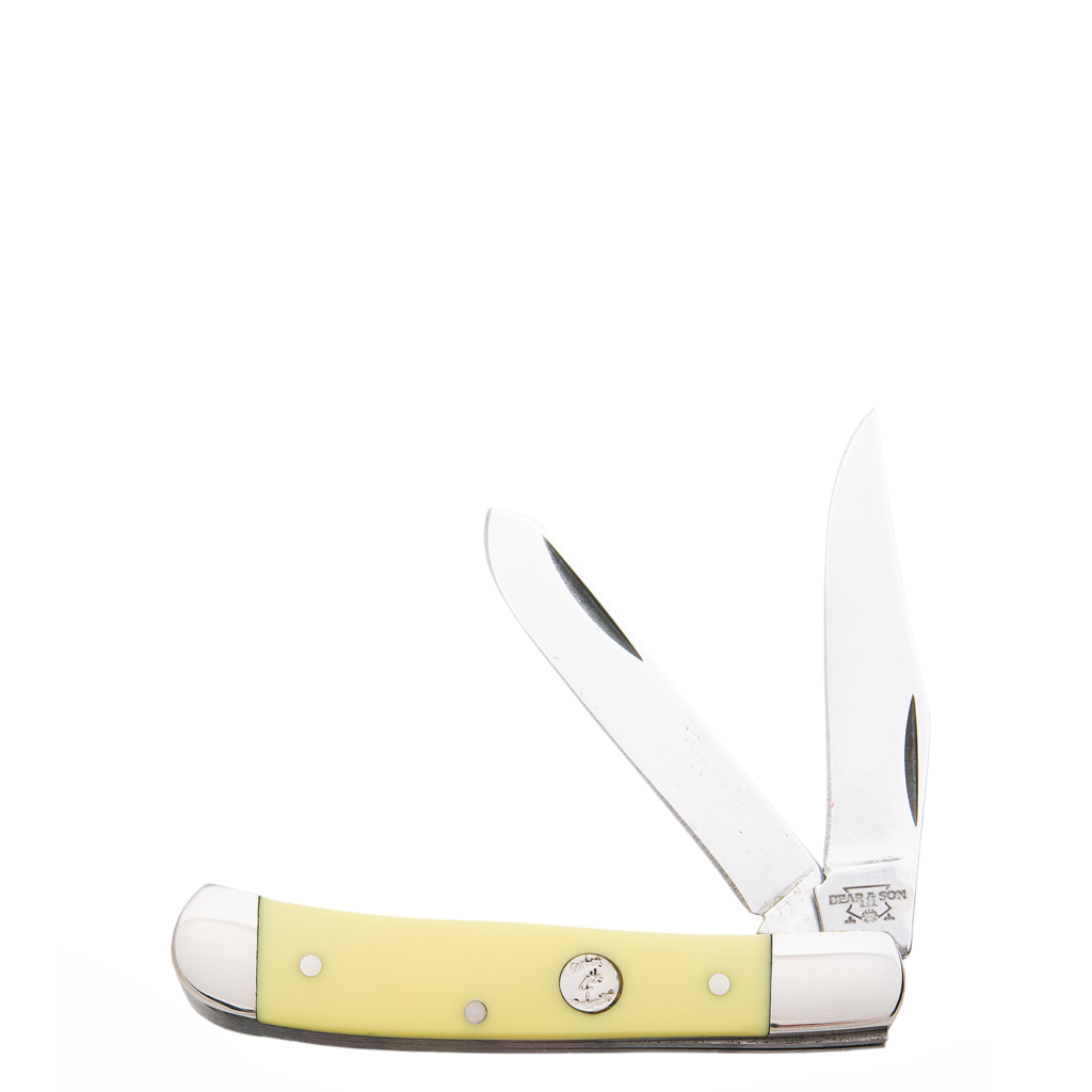 3" Yellow Delrin® Little Trapper - Bear & Son Cutlery - Jacksonville, AL