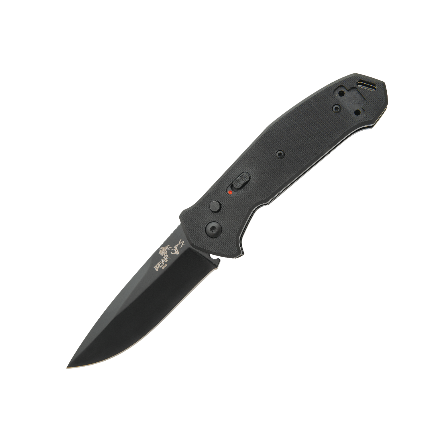 Bold Action V | 4-1/2" Auto Bold Action® V Black G10 Handle w/Black ...